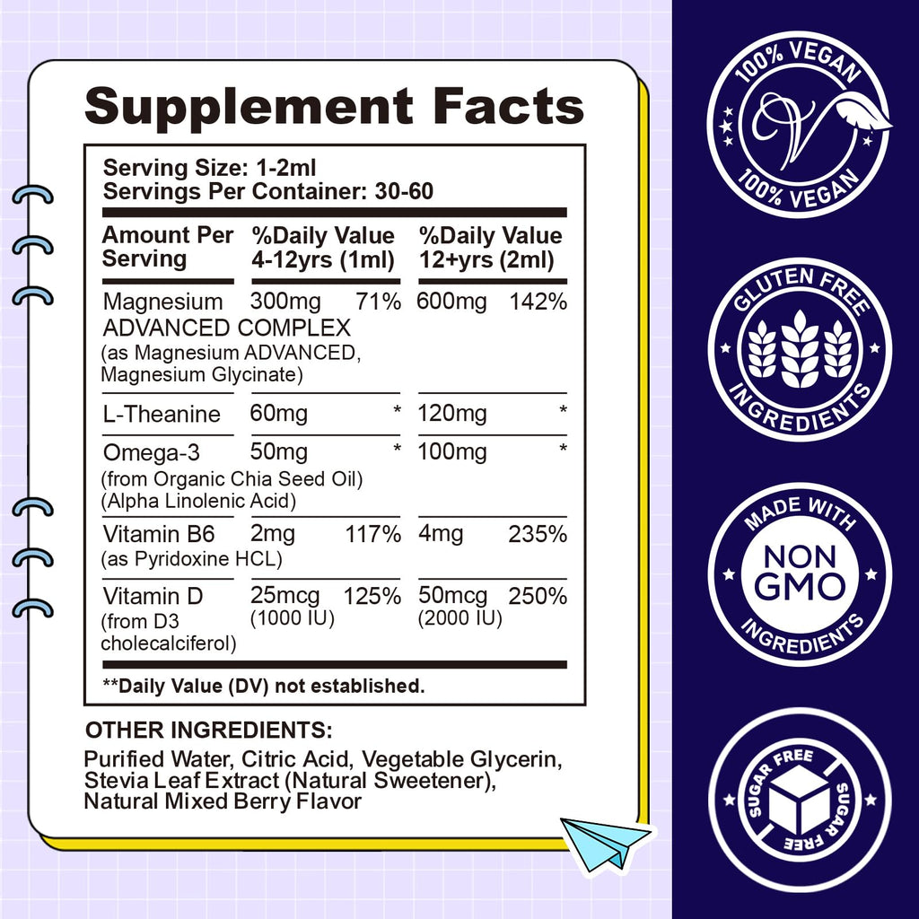 Magnesium drops for healthy growth