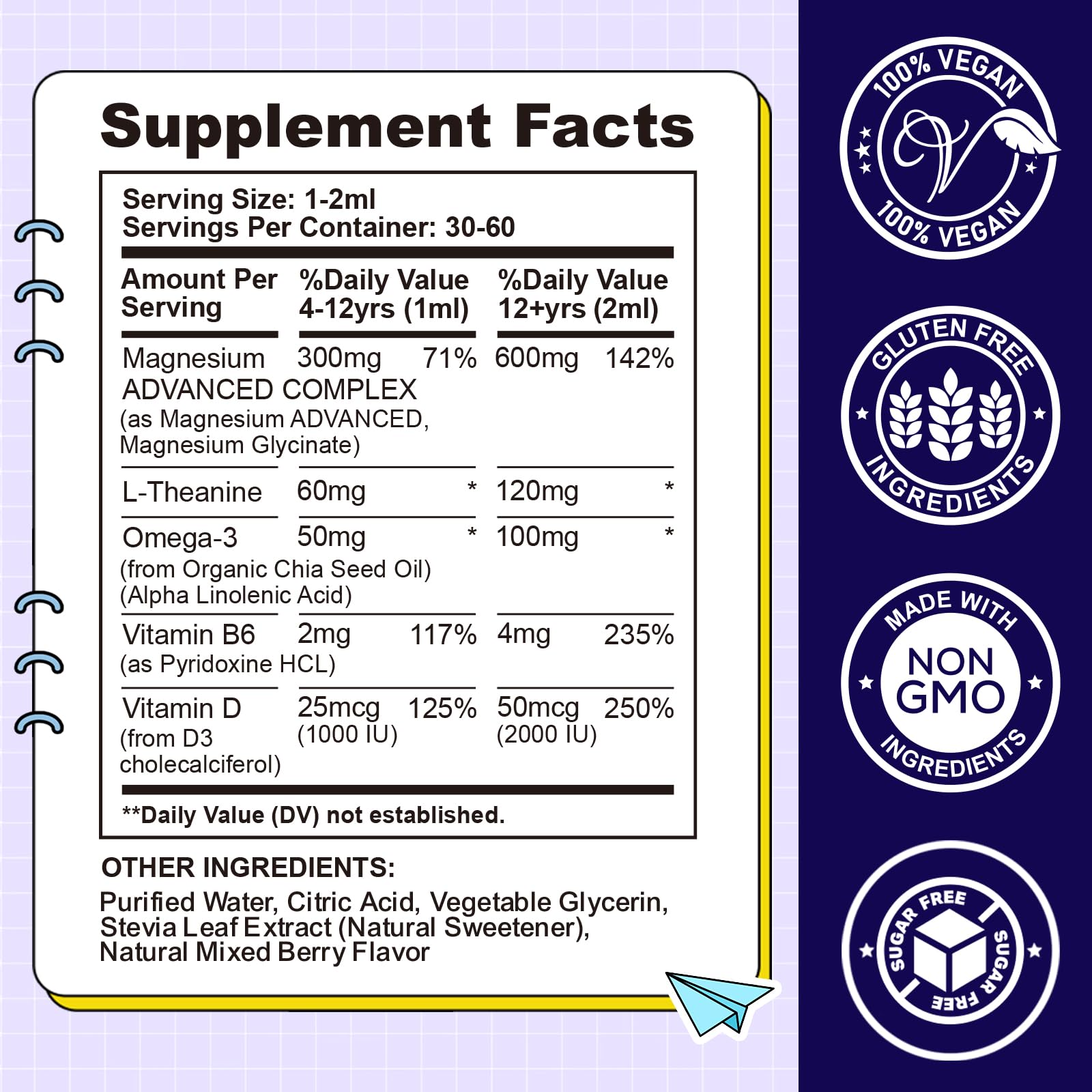 Magnesium drops for healthy growth