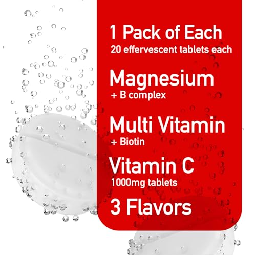 Magnesium effervescent pack for relaxation