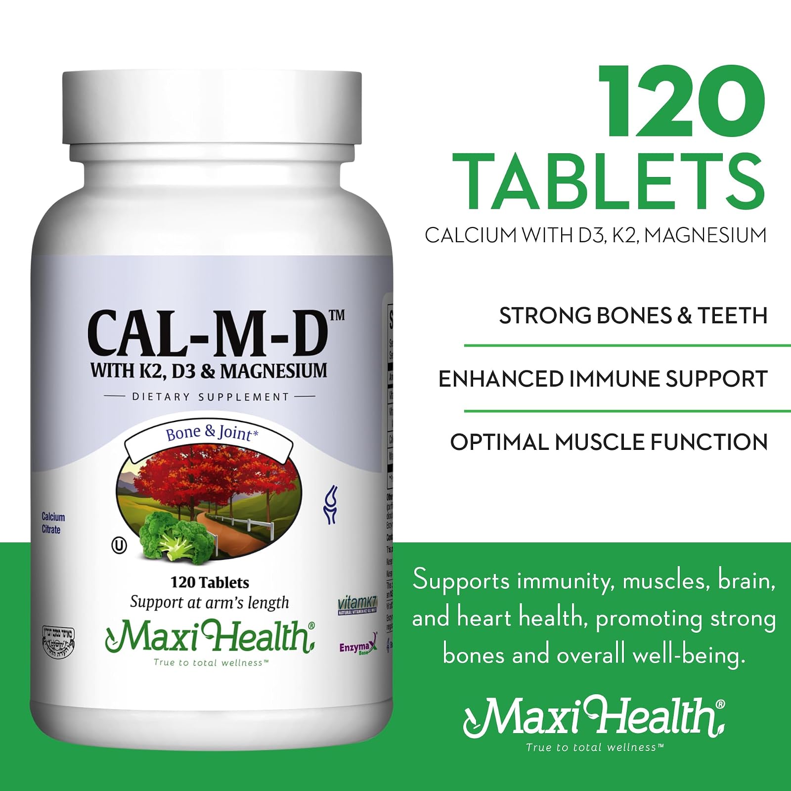 Magnesium enriched calcium supplement