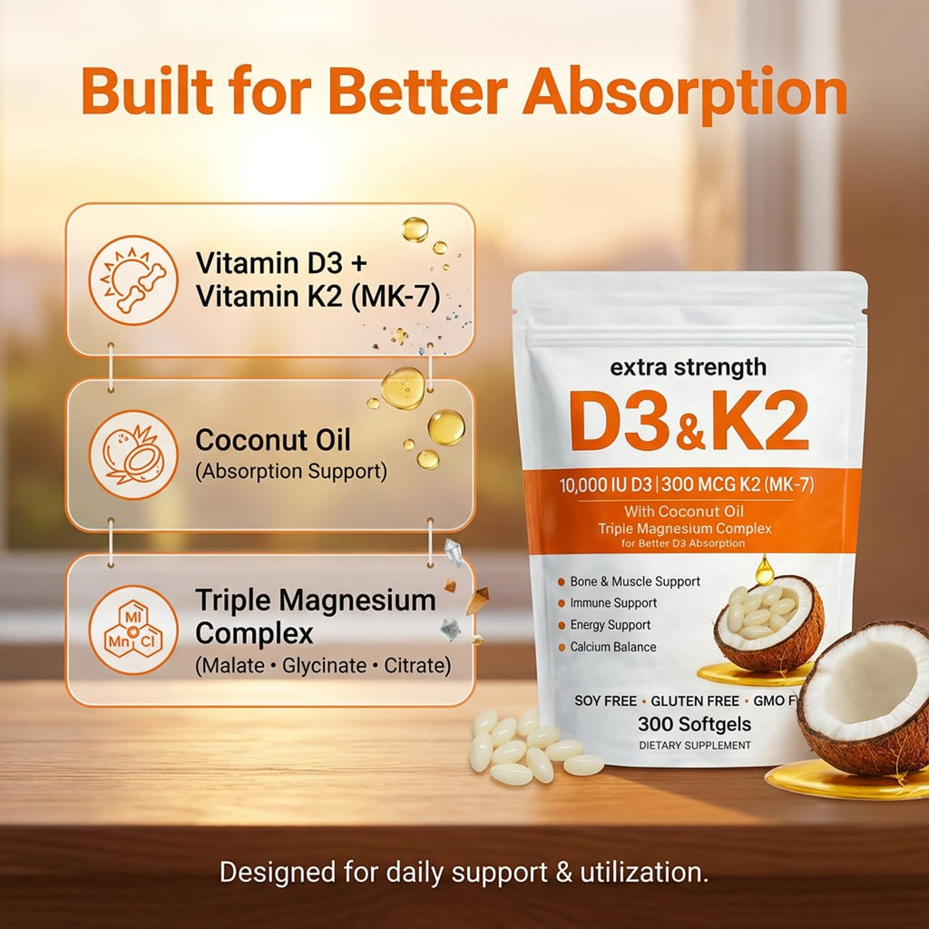 Magnesium for better Vitamin D absorption