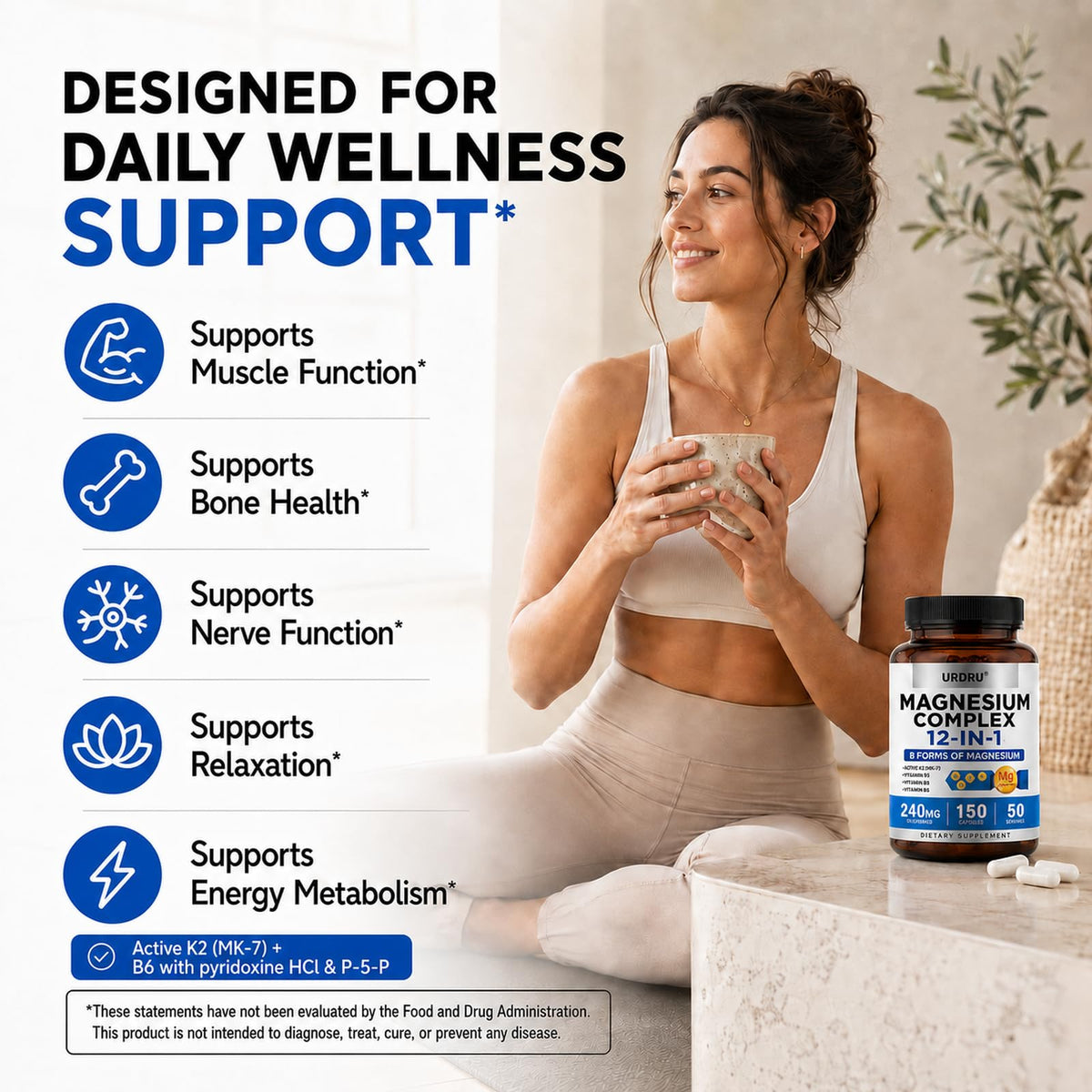 Magnesium for stress relief capsules