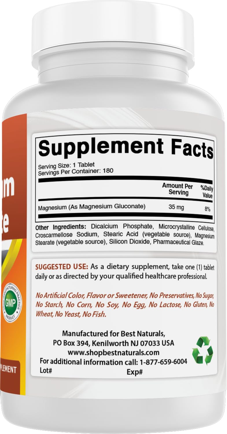magnesium gluconate for bone support