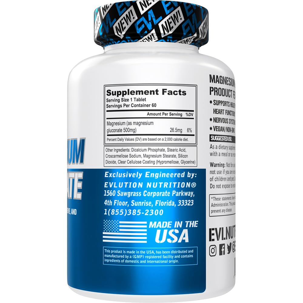 Magnesium gluconate for nerve function