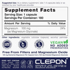 magnesium glycinate 100 mg dosage
