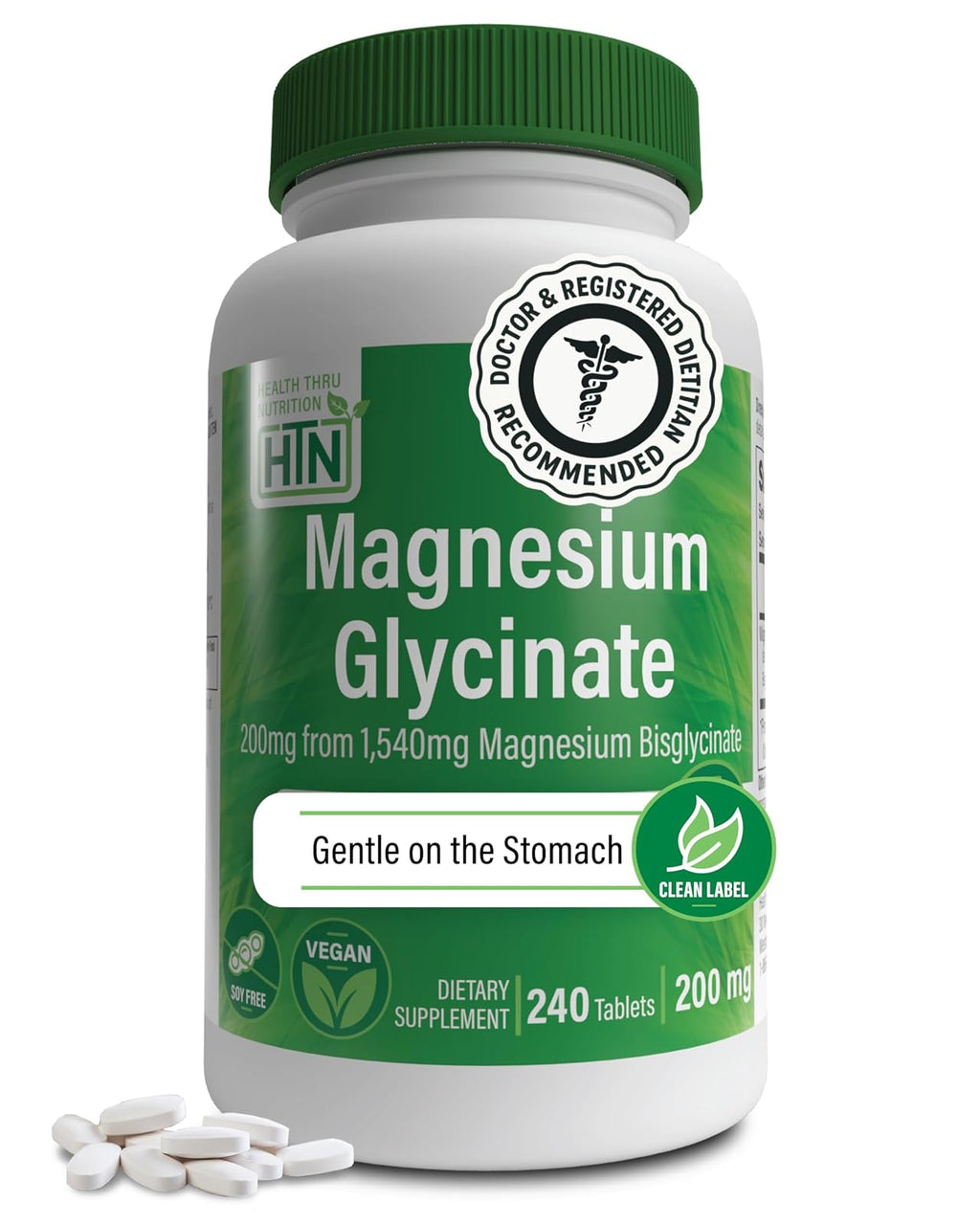 Magnesium Glycinate 200 mg capsules