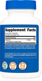 Magnesium glycinate 210 mg for stress relief