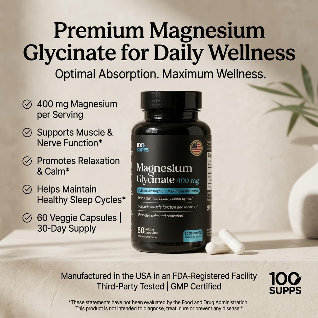 magnesium glycinate 400 mg for energy support