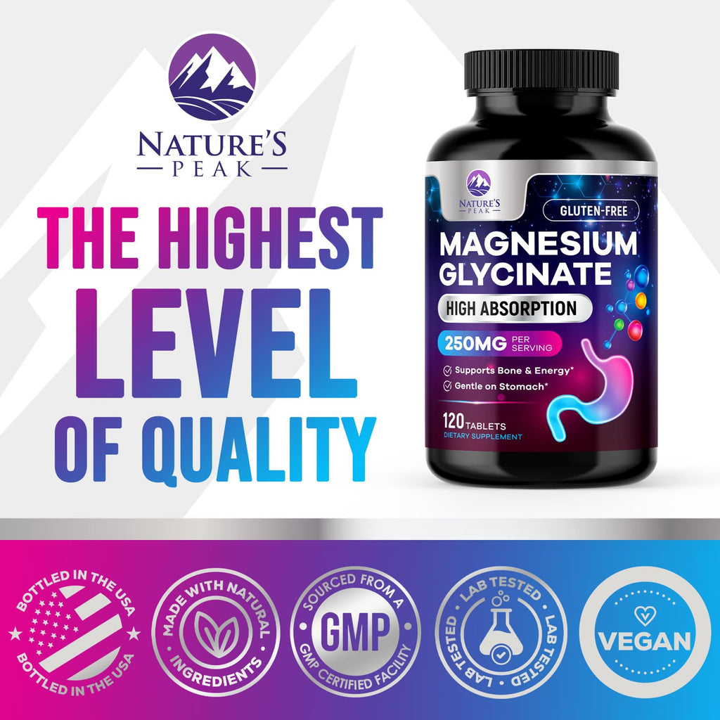 Magnesium glycinate 400 mg for stress relief