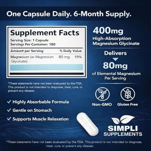 magnesium glycinate 400mg for bone support