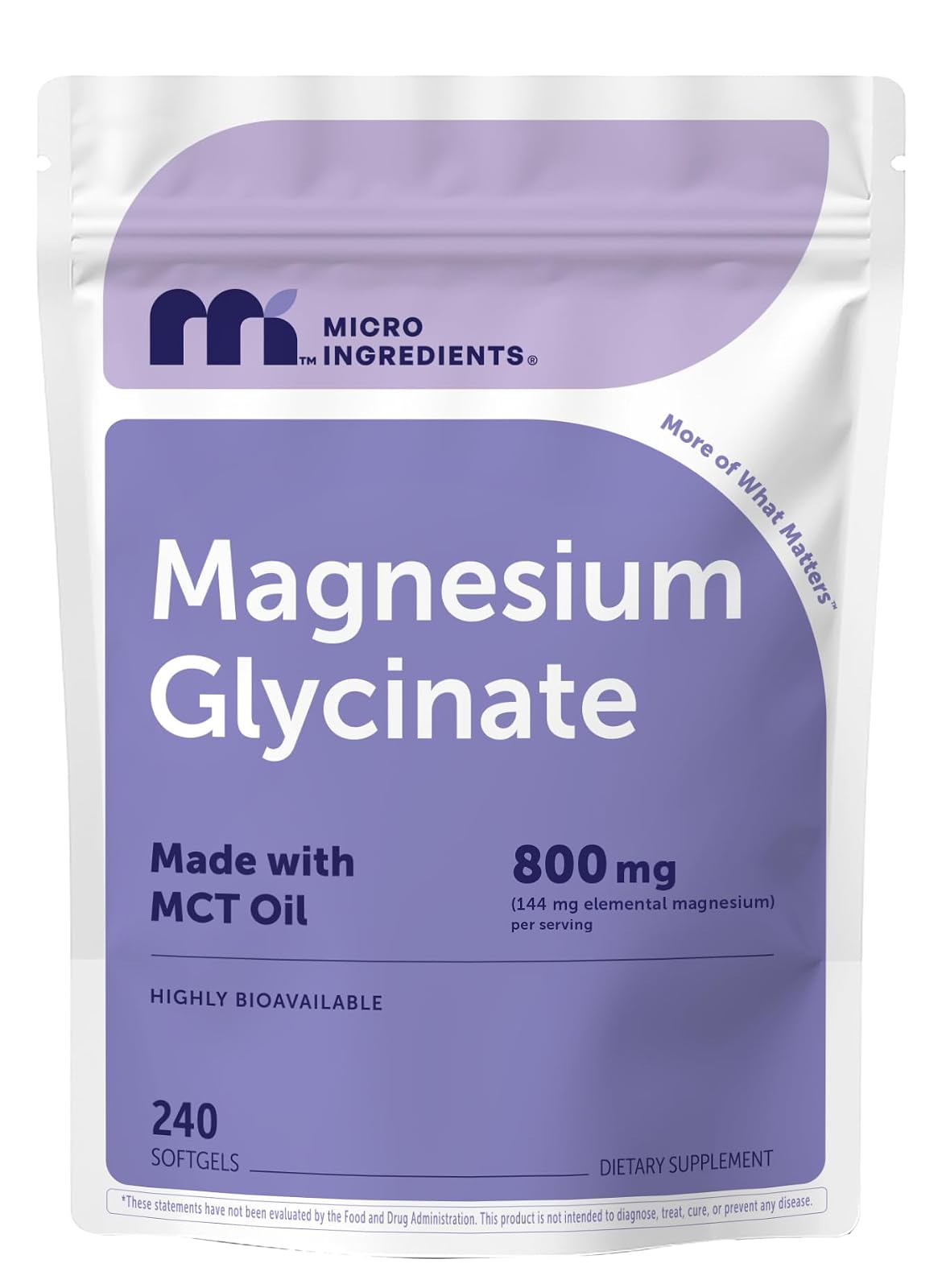 Magnesium Glycinate 800 mg softgels