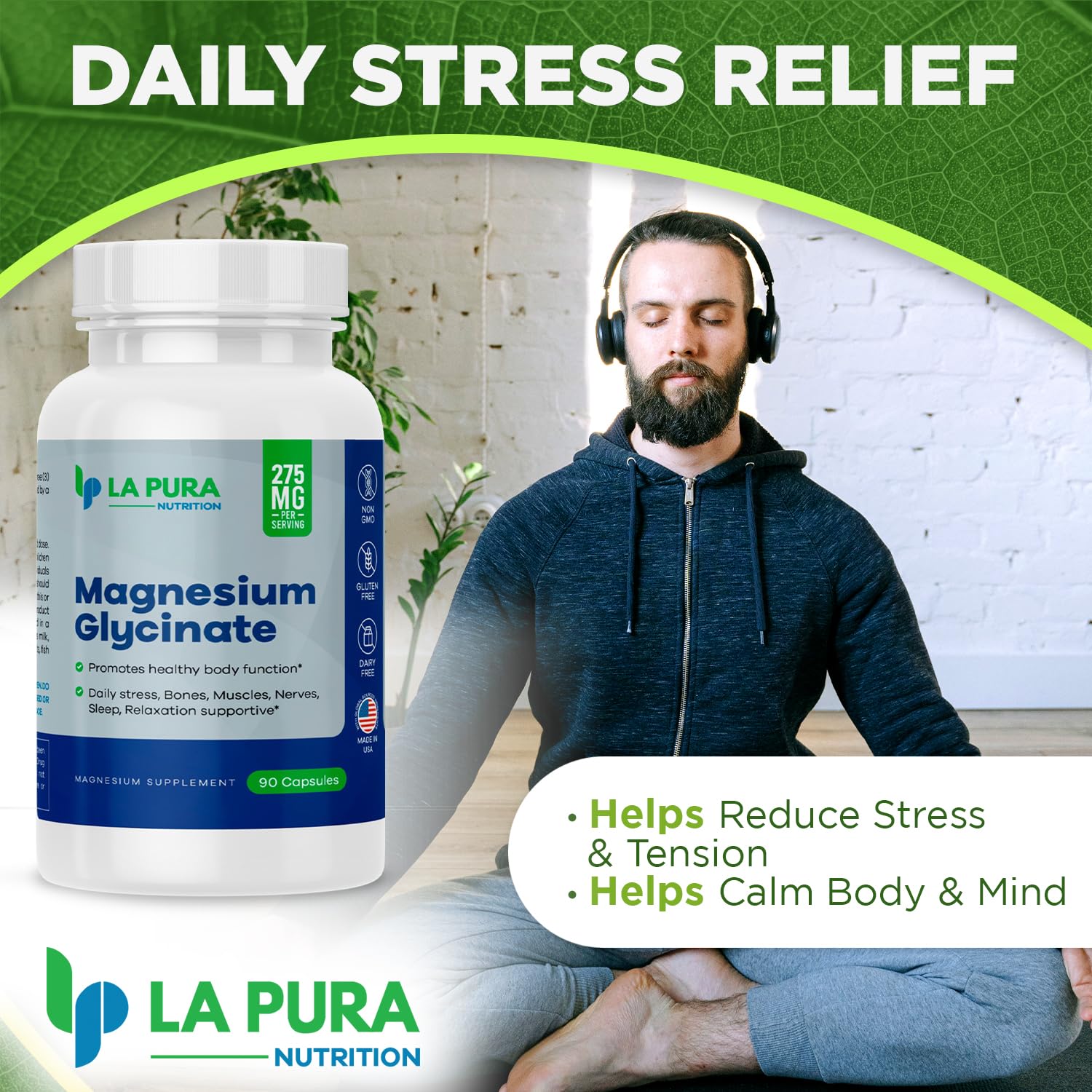 magnesium glycinate capsules for anxiety relief