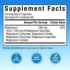 Magnesium glycinate capsules for better sleep