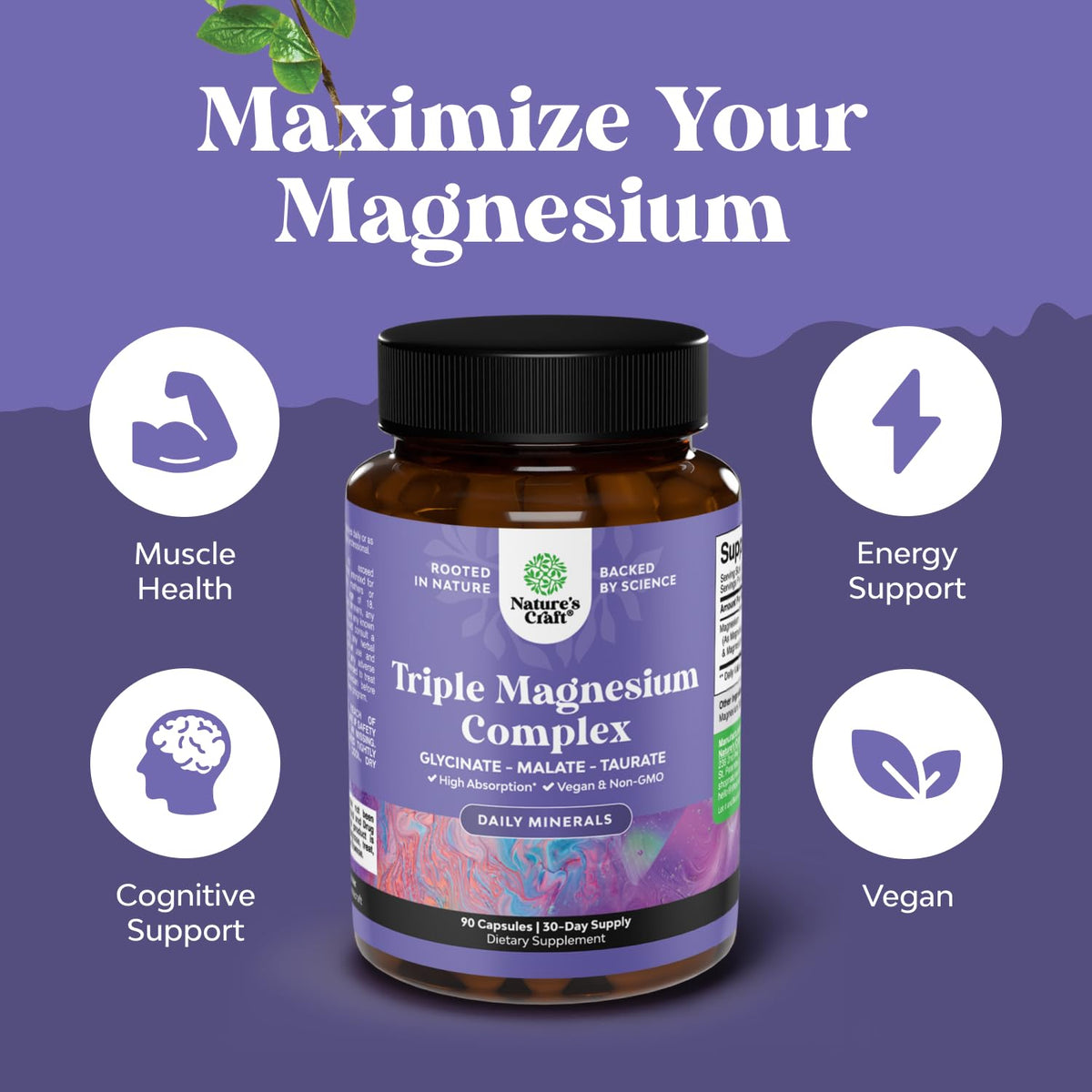 Magnesium glycinate capsules for better sleep