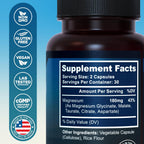 Magnesium glycinate capsules for better sleep
