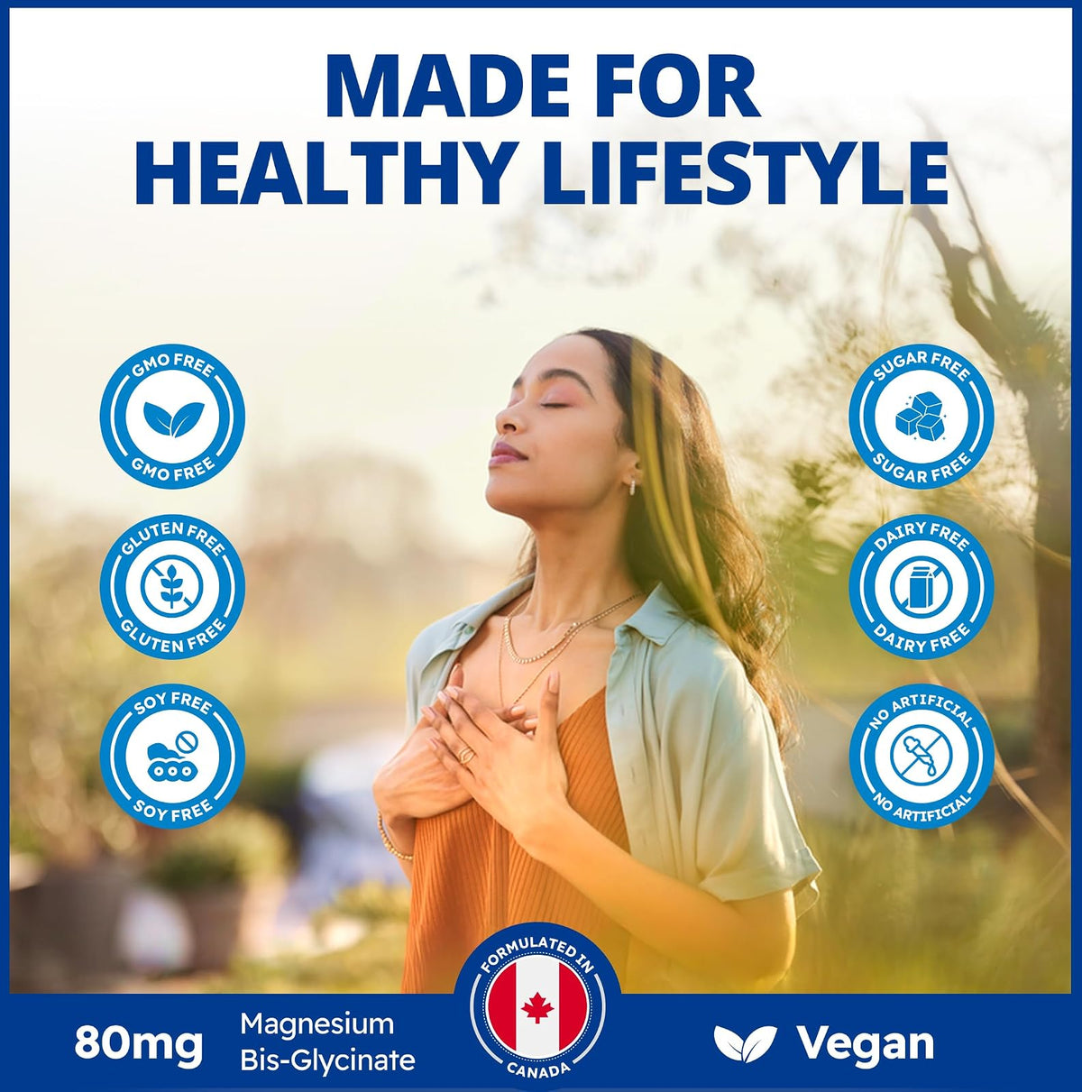Magnesium glycinate capsules for daily wellness