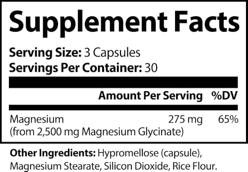 magnesium glycinate capsules for energy