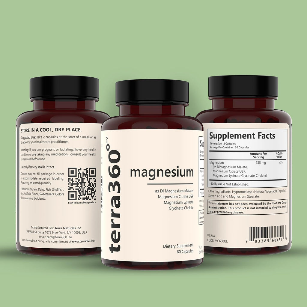 magnesium glycinate capsules for nerve support
