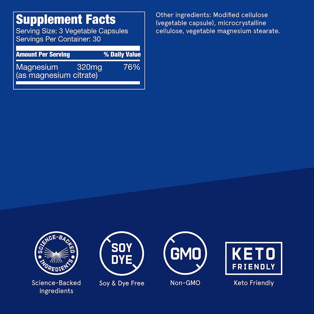Magnesium glycinate capsules for relaxation