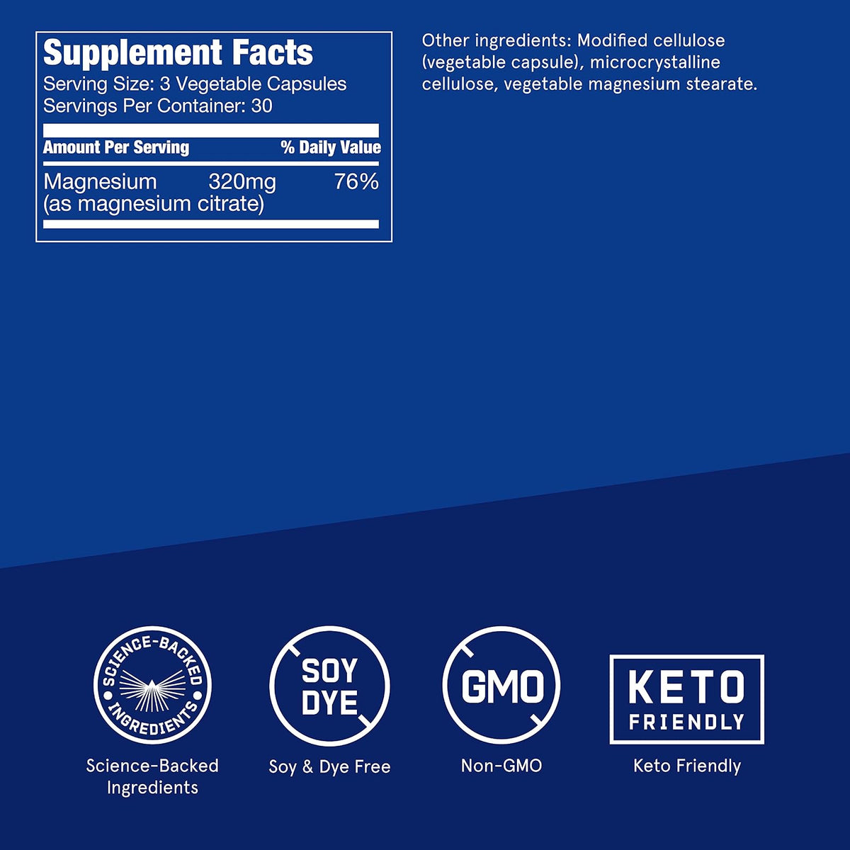 Magnesium glycinate capsules for relaxation