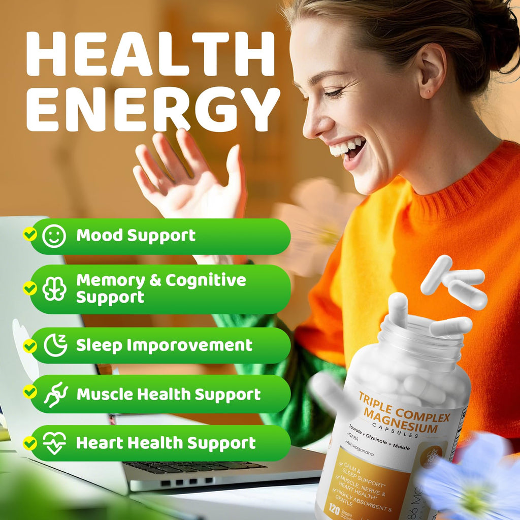 Magnesium glycinate capsules for sleep