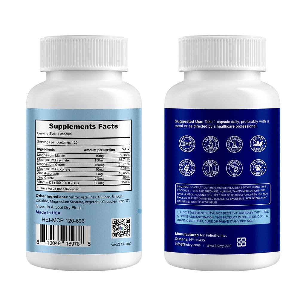 Magnesium glycinate complex for muscle relaxation