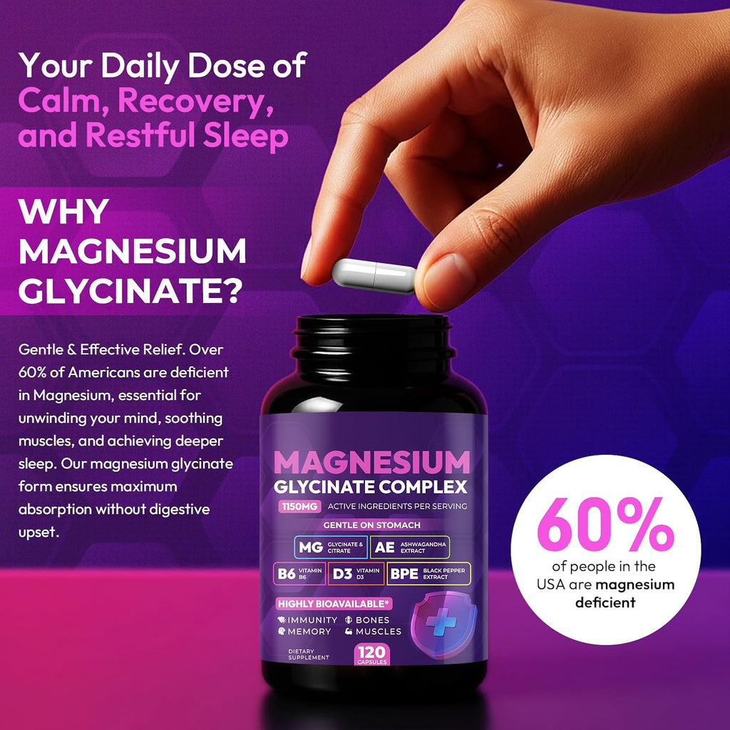 magnesium glycinate complex for muscle support