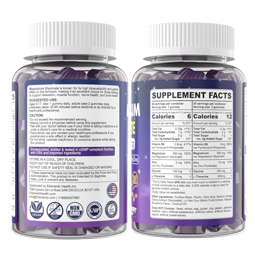 Magnesium glycinate for anxiety relief