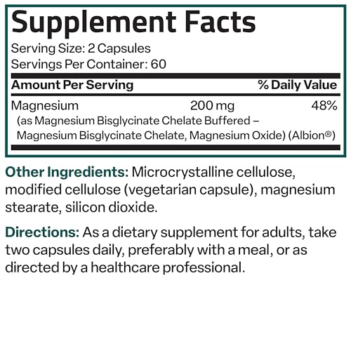 Magnesium glycinate for balanced nerve function