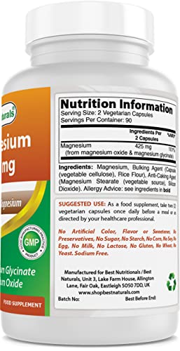 Magnesium Glycinate for better absorption