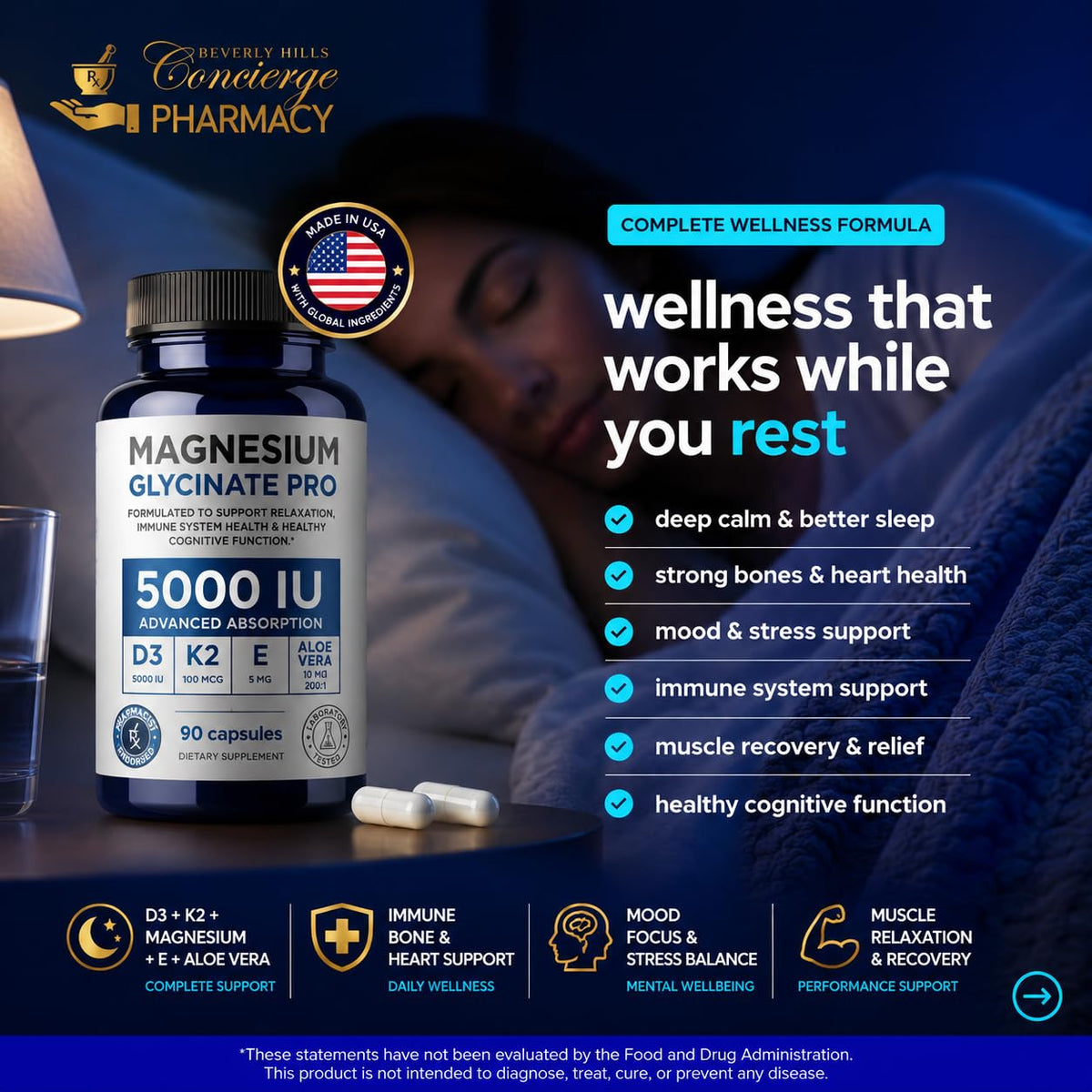 Magnesium Glycinate for better sleep quality