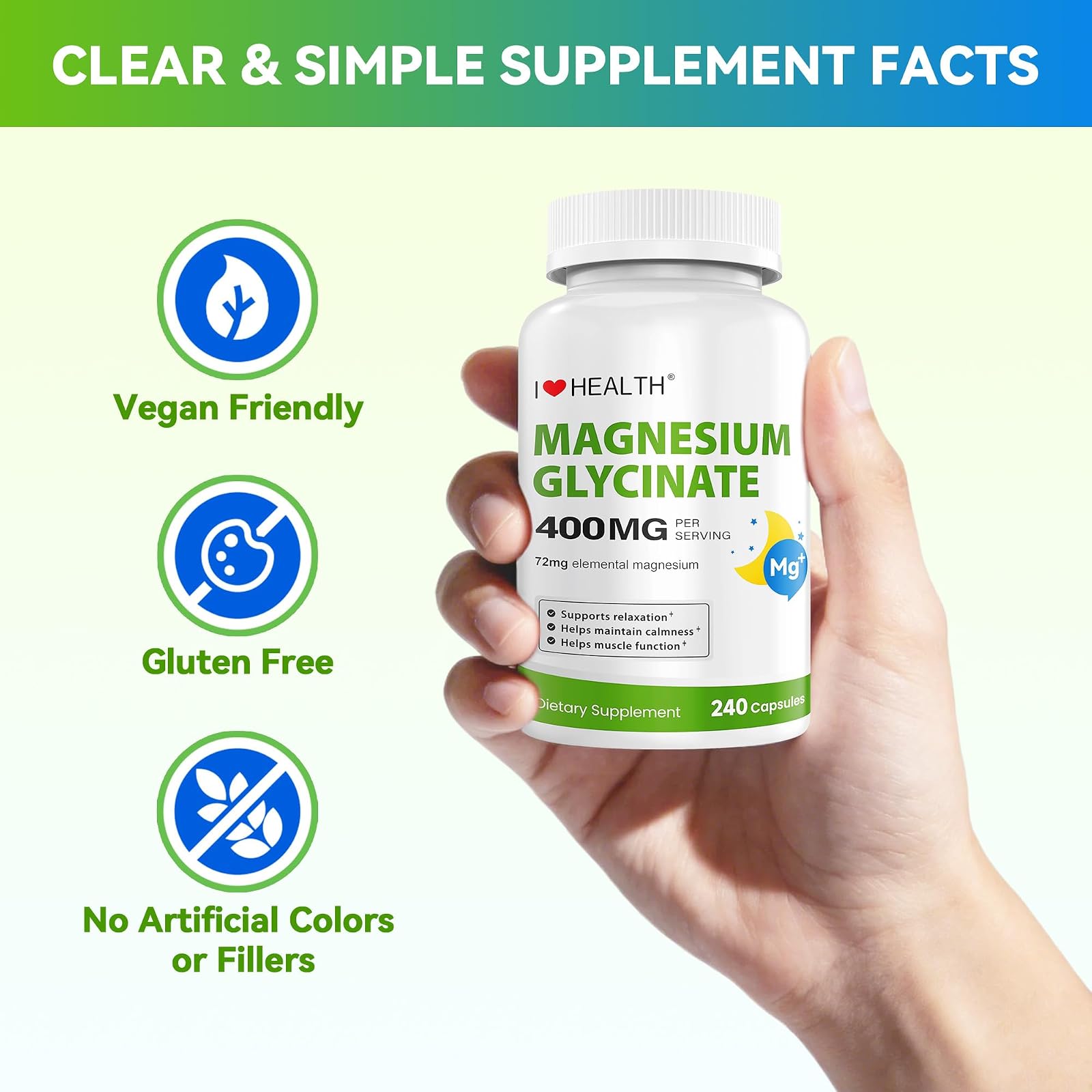 Magnesium glycinate for better sleep quality