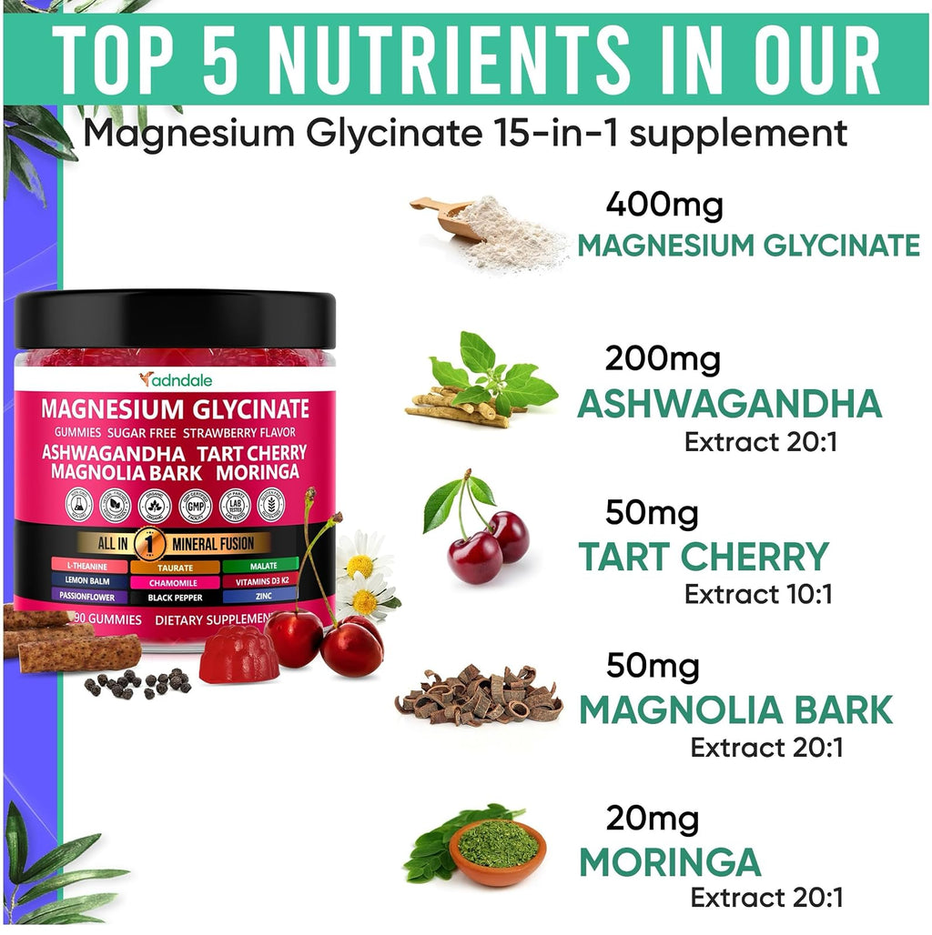 Magnesium glycinate for better sleep support