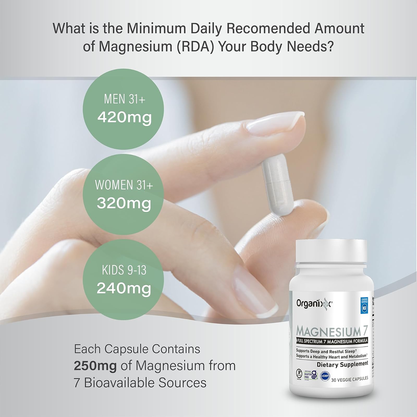 Magnesium glycinate for better sleep