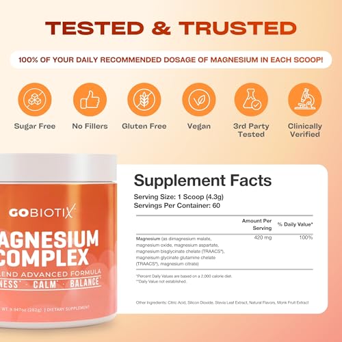 Magnesium glycinate for calming effects
