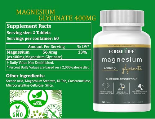 Magnesium glycinate for daily relaxation