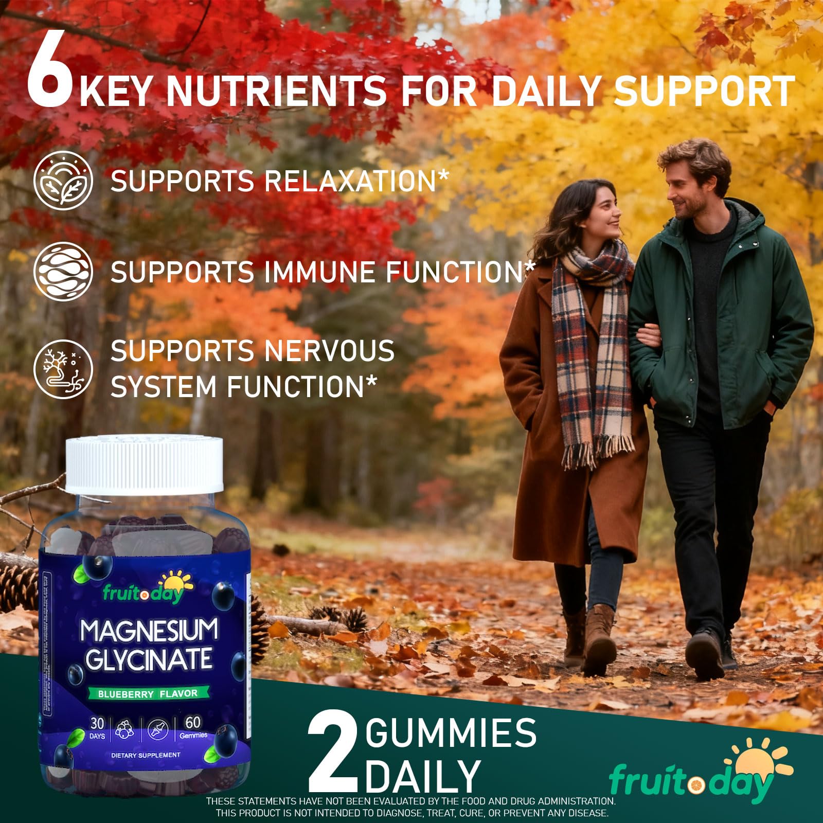 Magnesium glycinate for daily wellness