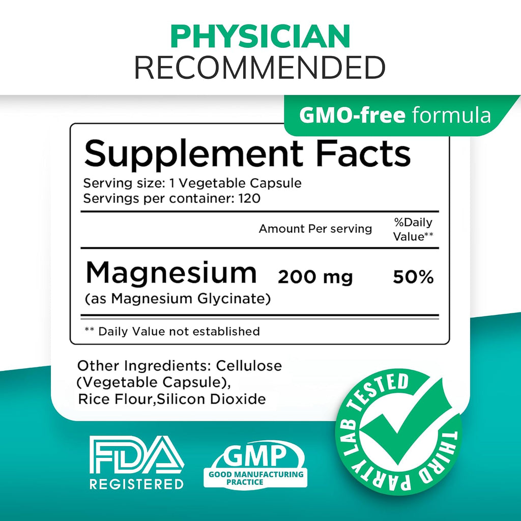 Magnesium glycinate for daily wellness
