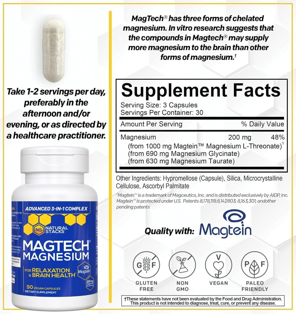 Magnesium glycinate for enhanced absorption
