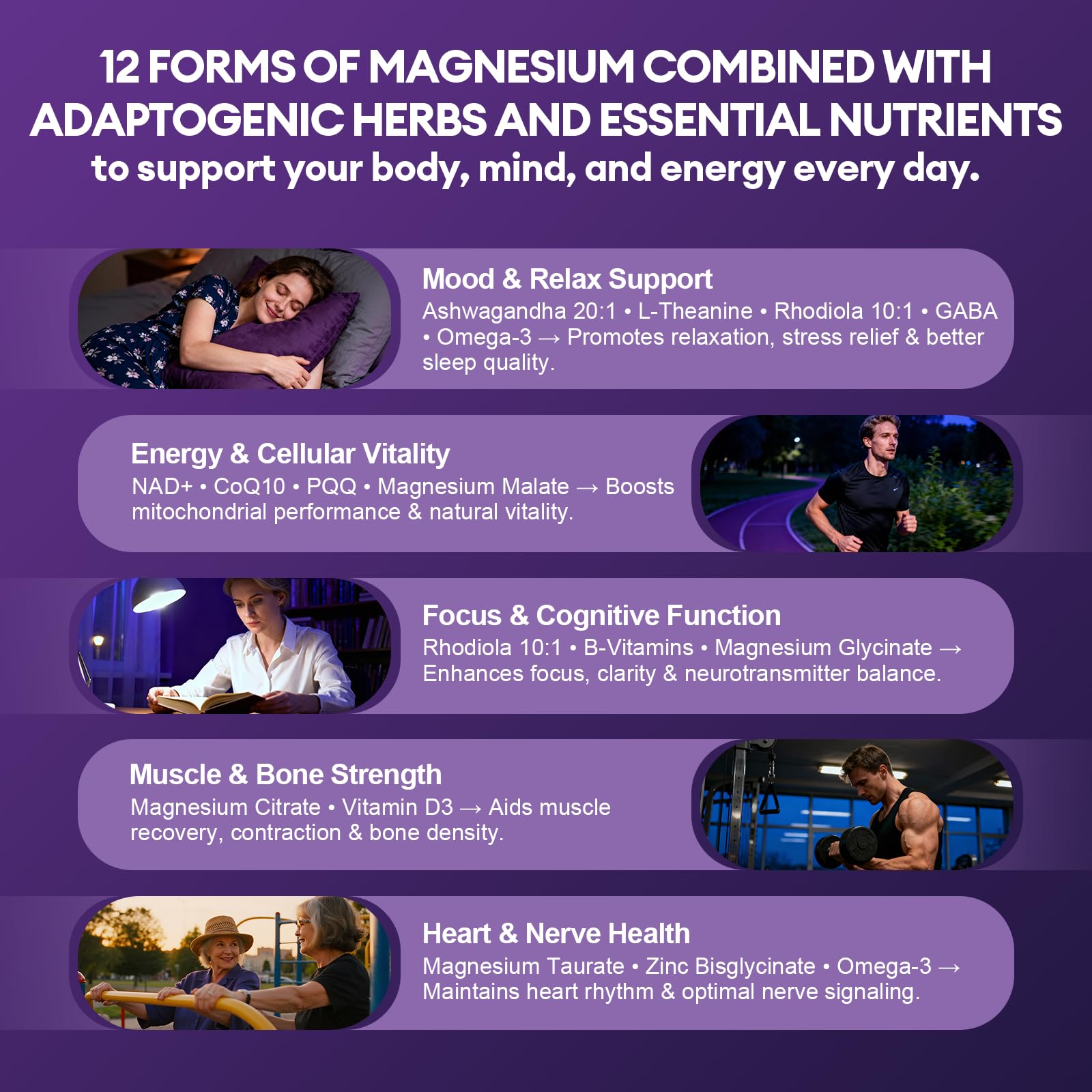 Magnesium Glycinate for improved energy levels