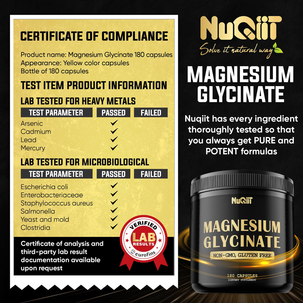magnesium glycinate for improved energy