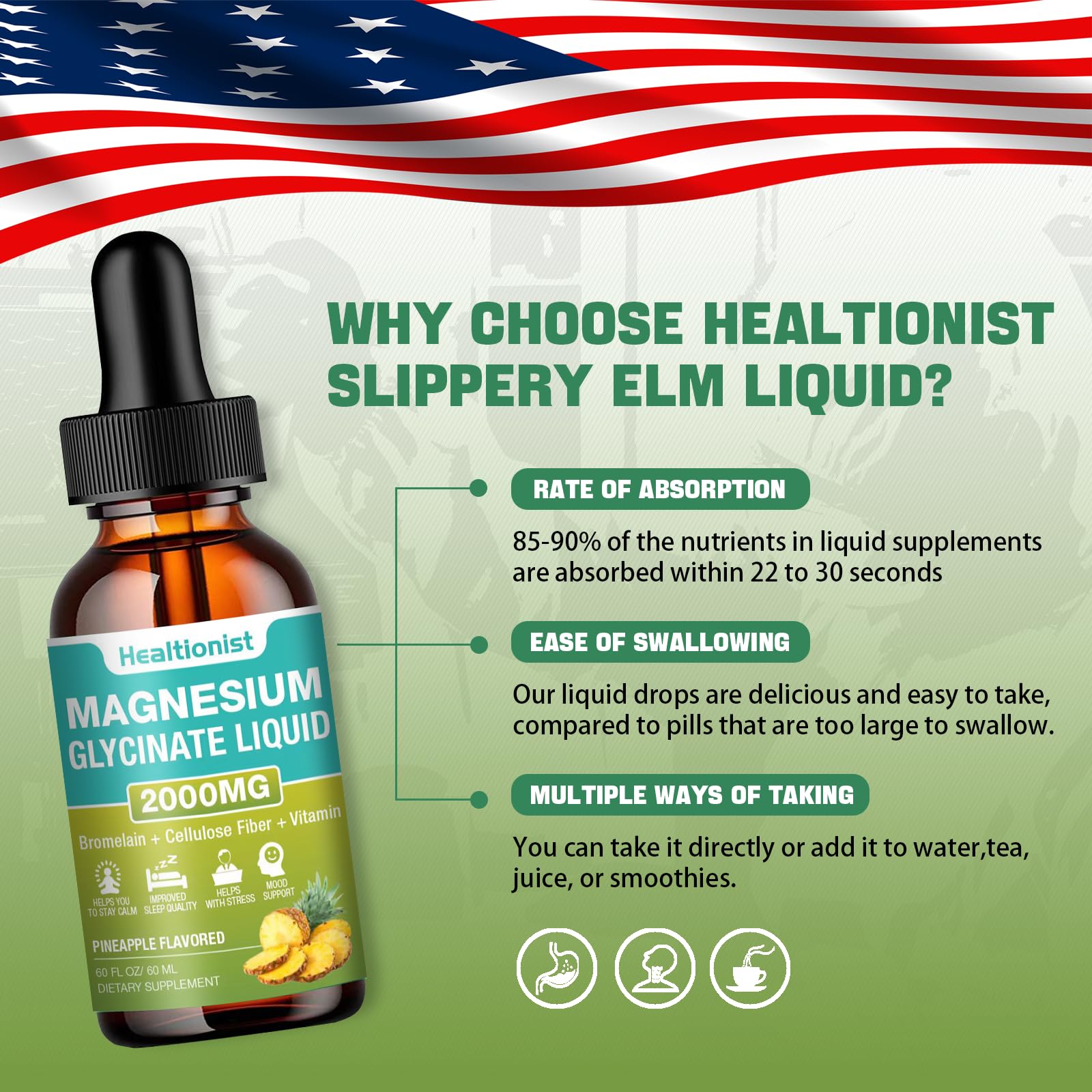 Magnesium glycinate for improved sleep quality