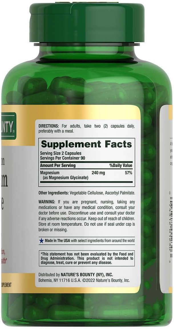magnesium glycinate for muscle relaxation