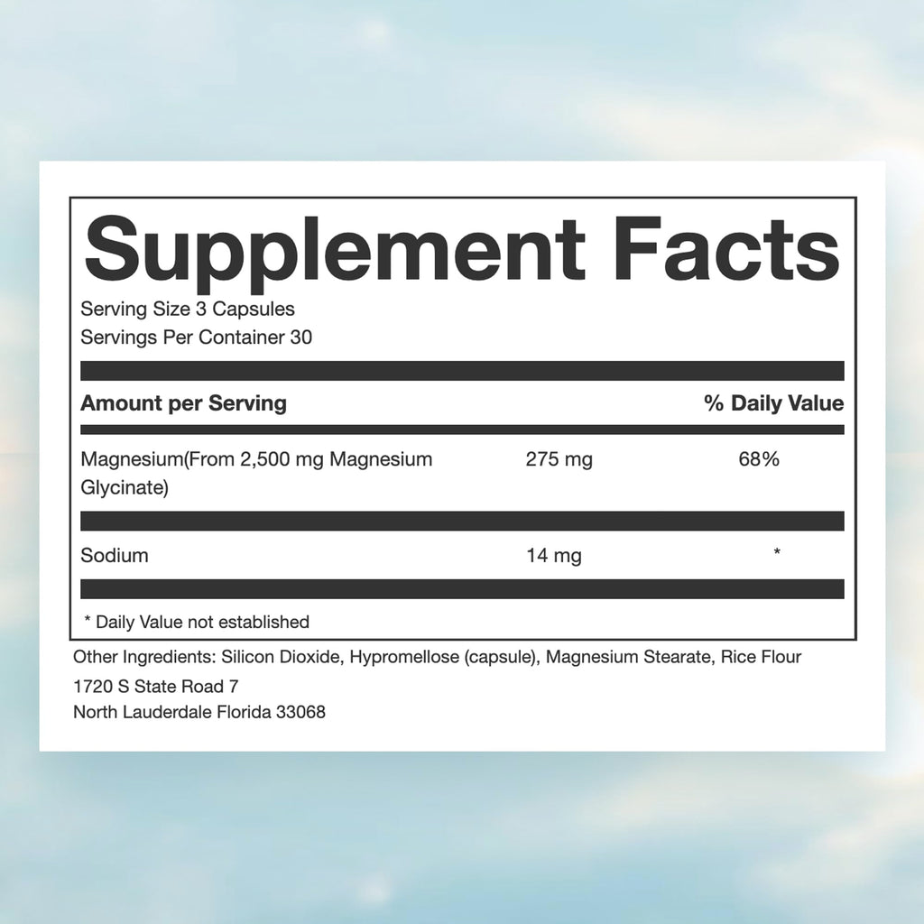 magnesium glycinate for muscle relaxation
