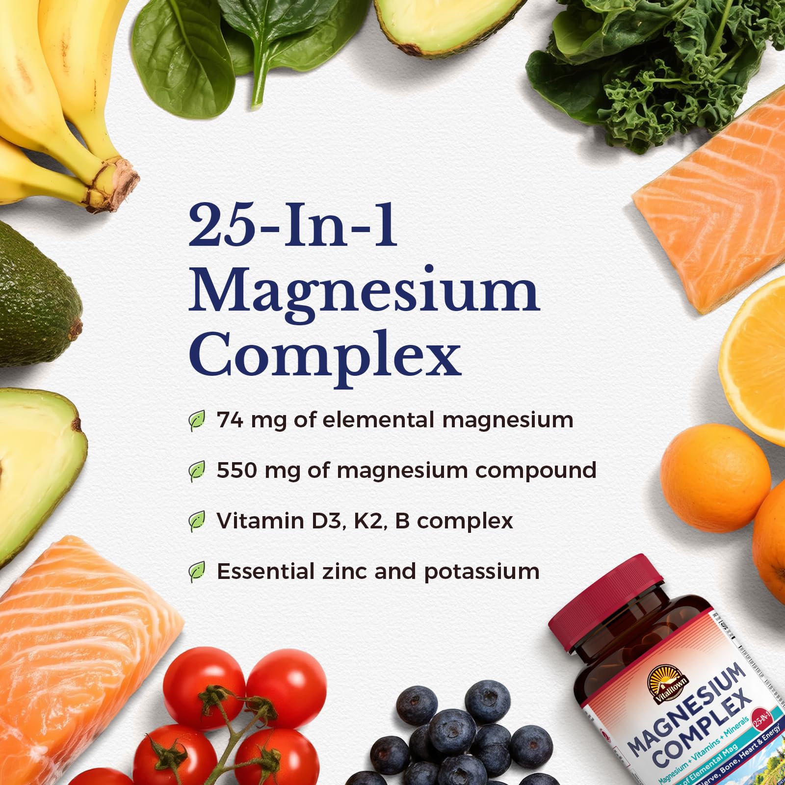 Magnesium glycinate for muscle support