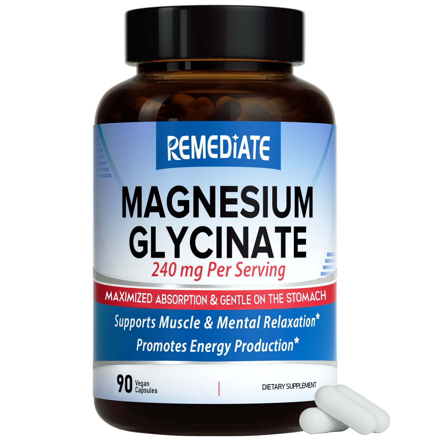 Magnesium glycinate for muscle support
