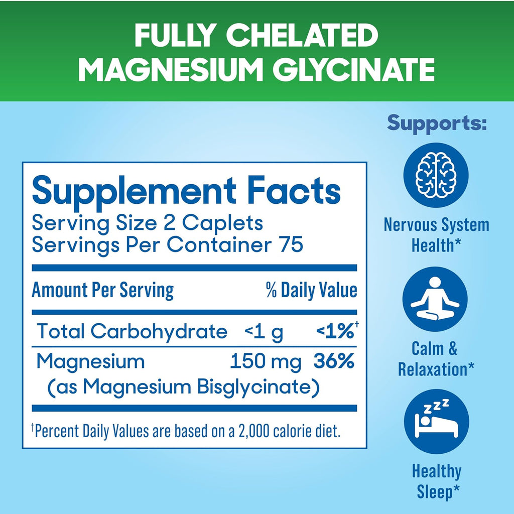 Magnesium Glycinate for optimal nerve function