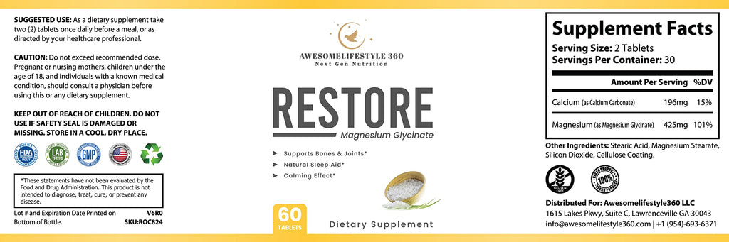 magnesium glycinate for overall wellness