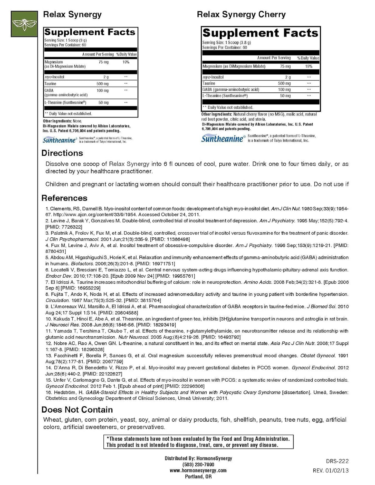 Magnesium glycinate for relaxation