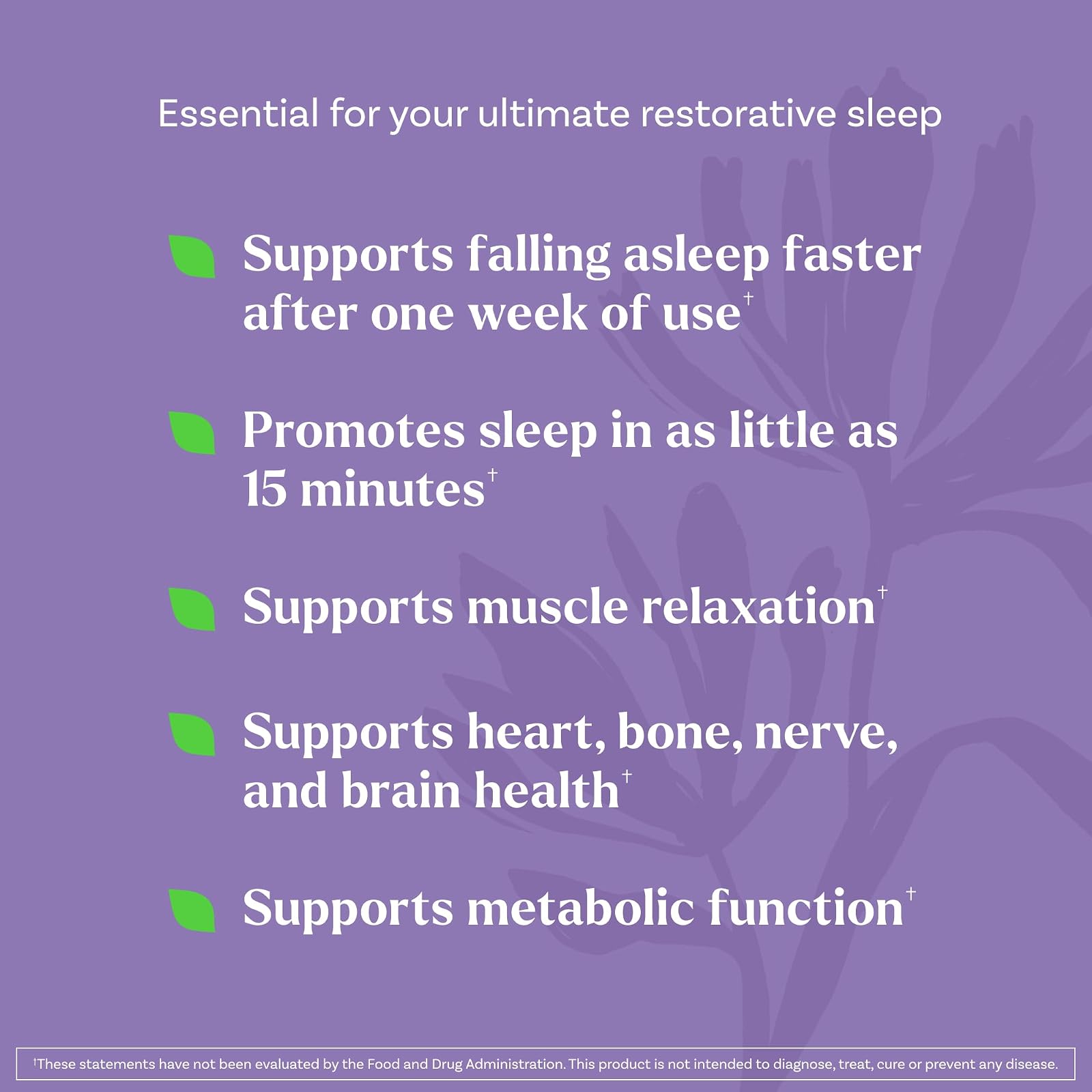 Magnesium glycinate for restful nights